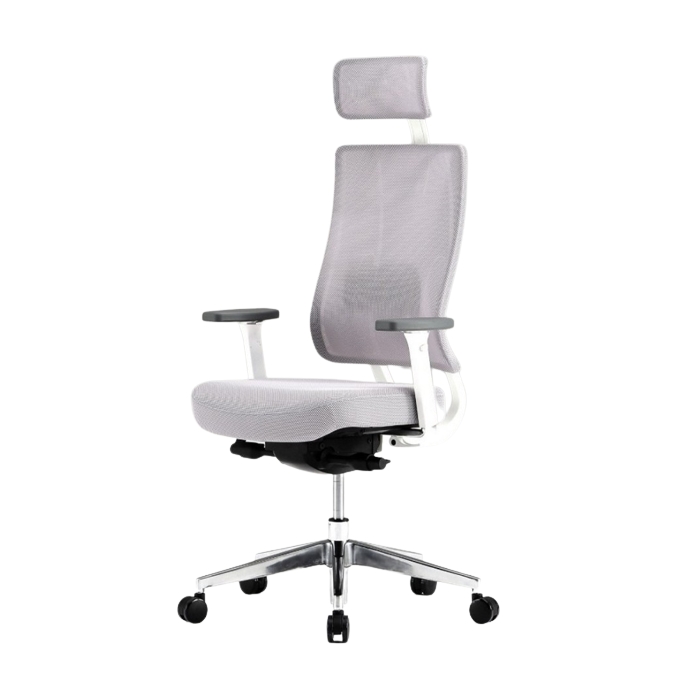Эргономичное офисное кресло Falto X-Trans XTR 11WAL-AL (серое, каркас белый)