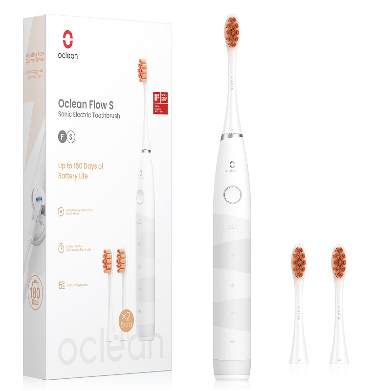 Электрическая зубная щетка Комплект Oclean Flow Set (Белый)