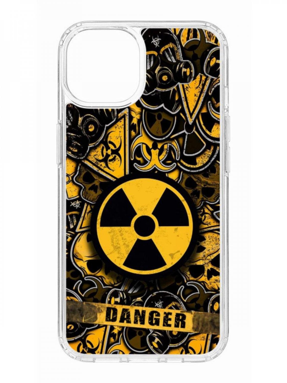 Противоударный чехол для Apple iPhone 13 КRUЧЕ Print Danger прозрачный с рисунком
