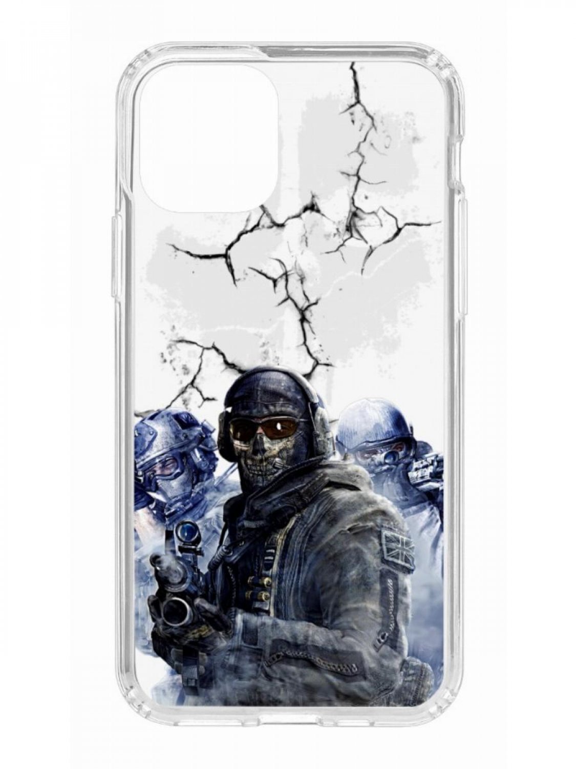 Противоударный чехол для Apple iPhone 11 Pro КRUЧЕ Print Call of Duty прозрачный