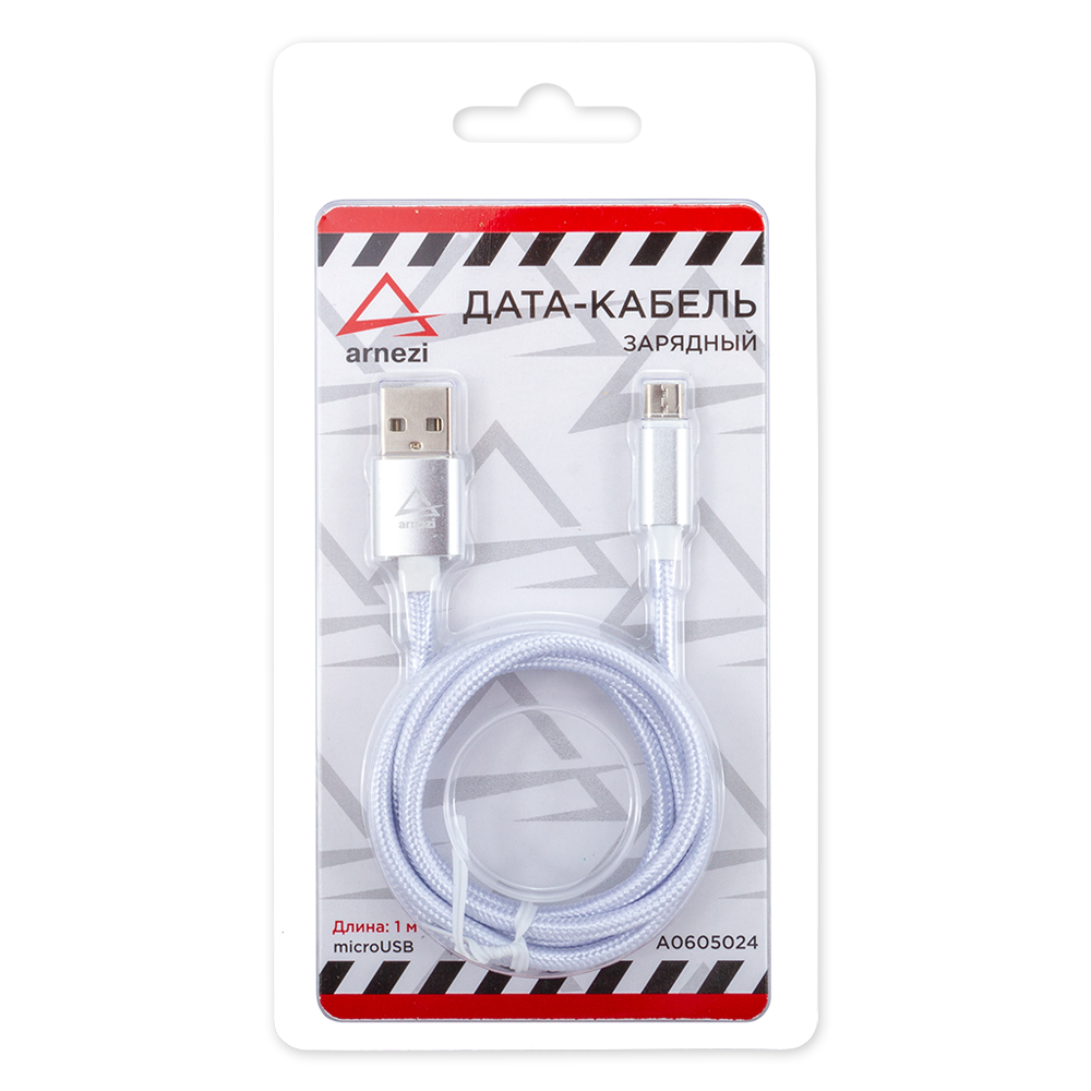 Дата-Кабель Arnezi USB - Micro USB белый A0605024