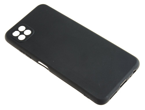 Силиконовый чехол TPU Case матовый для Samsung A22s черный