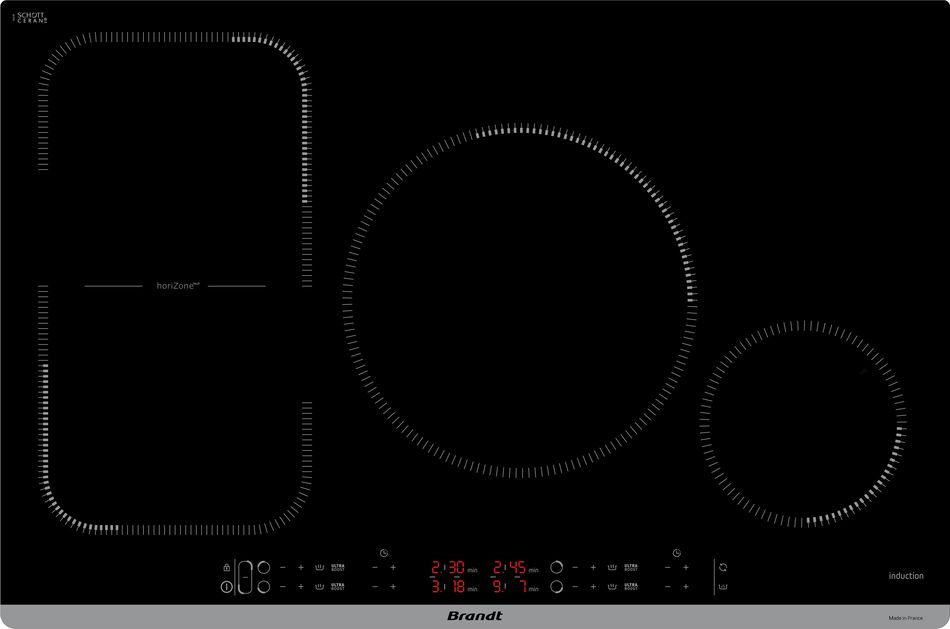 Встраиваемая варочная панель индукционная Brandt BPI184HUB черный