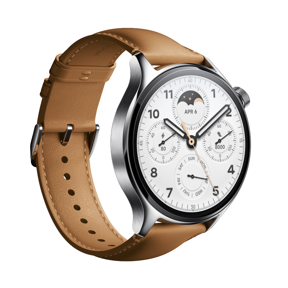 Смарт-часы Xiaomi Watch S1 Pro GL серебристый/коричневый (X41808)