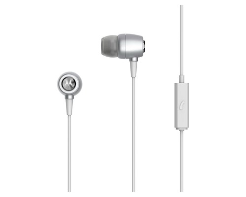 Наушники Motorola Metal Earbuds In-Ear Headphones Silver