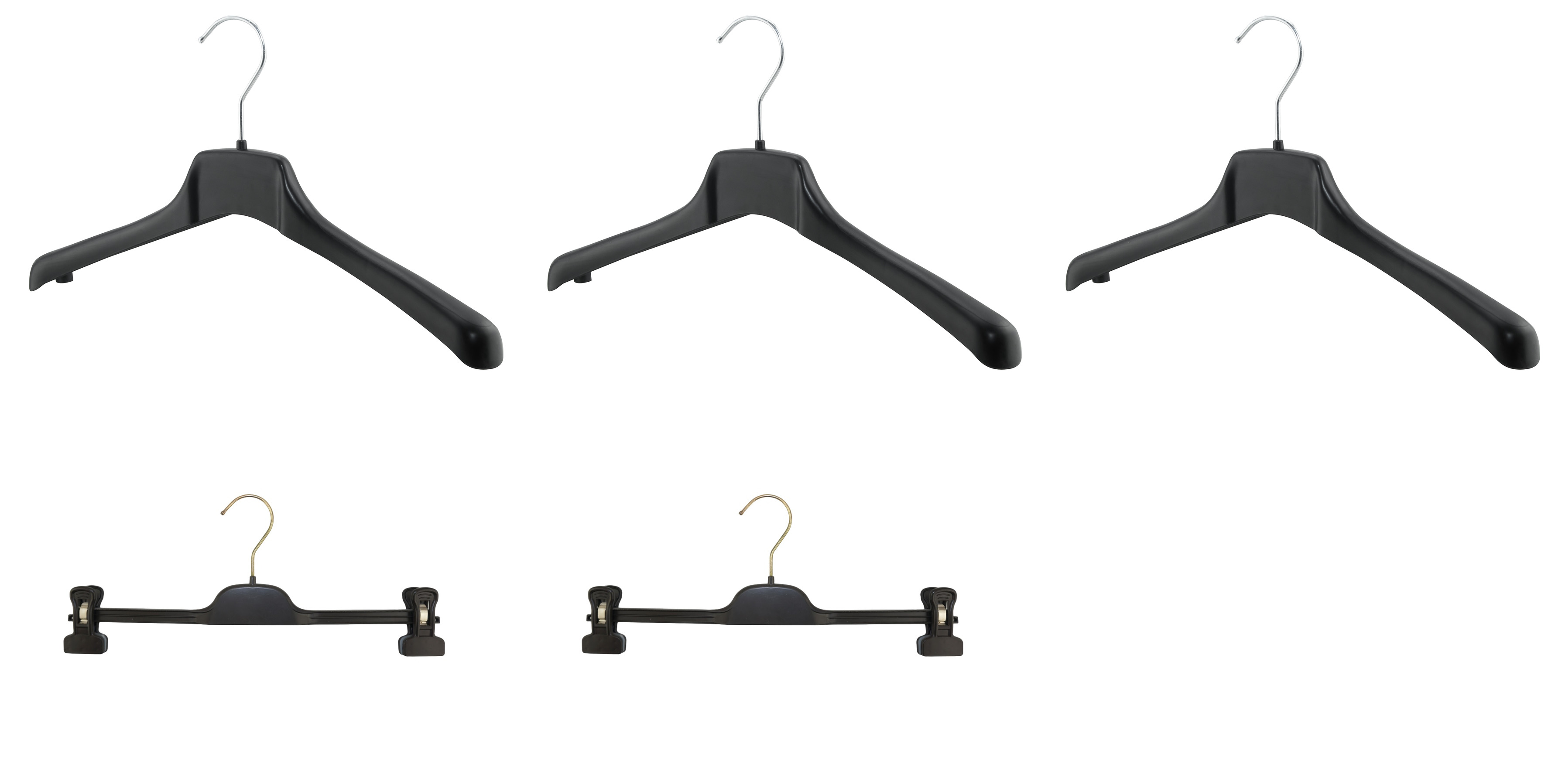 Valexa набор вешалок GL-45 для верхней одежды 450х32мм , 3шт + PV-36 360х10мм , 2шт