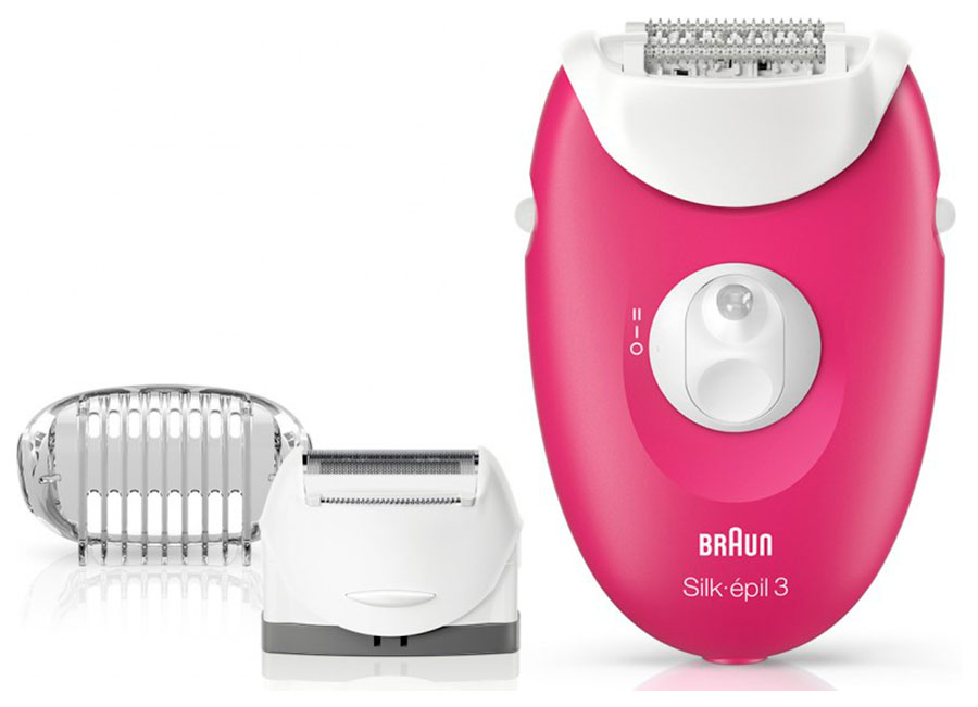 Эпилятор Braun S3 SE 3-276 RBY Silk-epil white, pink