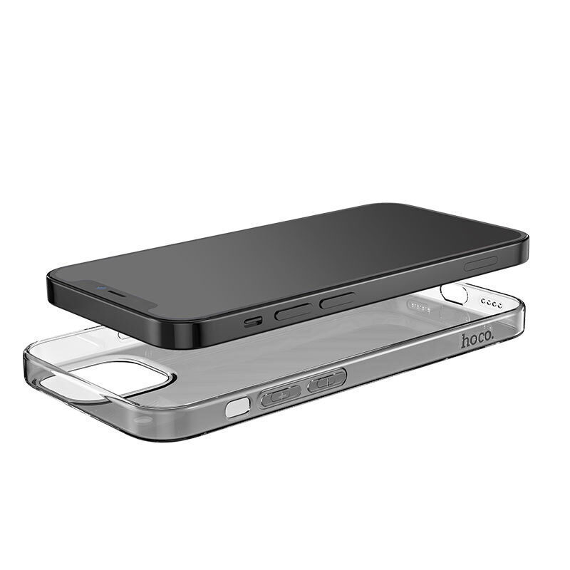Чехол силиконовый Hoco для iPhone 13 6.1" Light series прозрачный черный
