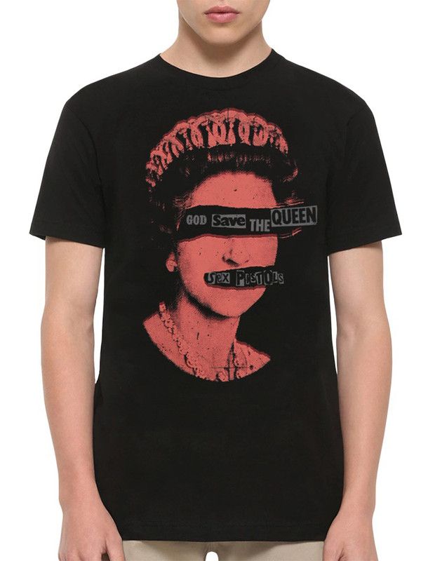 Футболка мужская DS Apparel Sex Pistols - Королева Елизавета 85001-2 черная XS