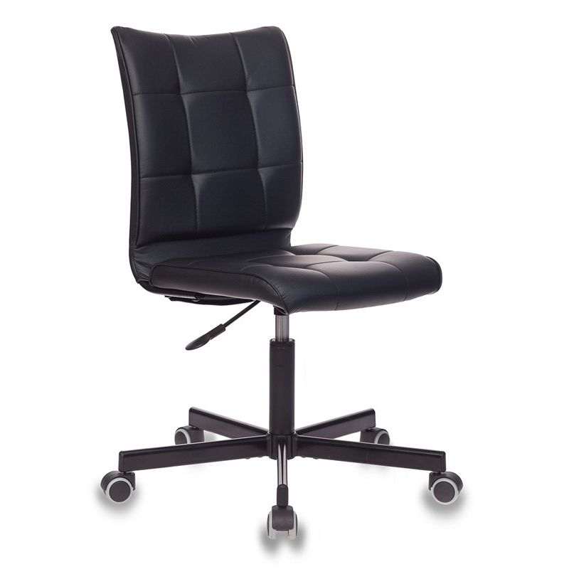 Офисное кресло или стул Бюрократ CH-330M черный Leather Black искусственная кожа крестовин