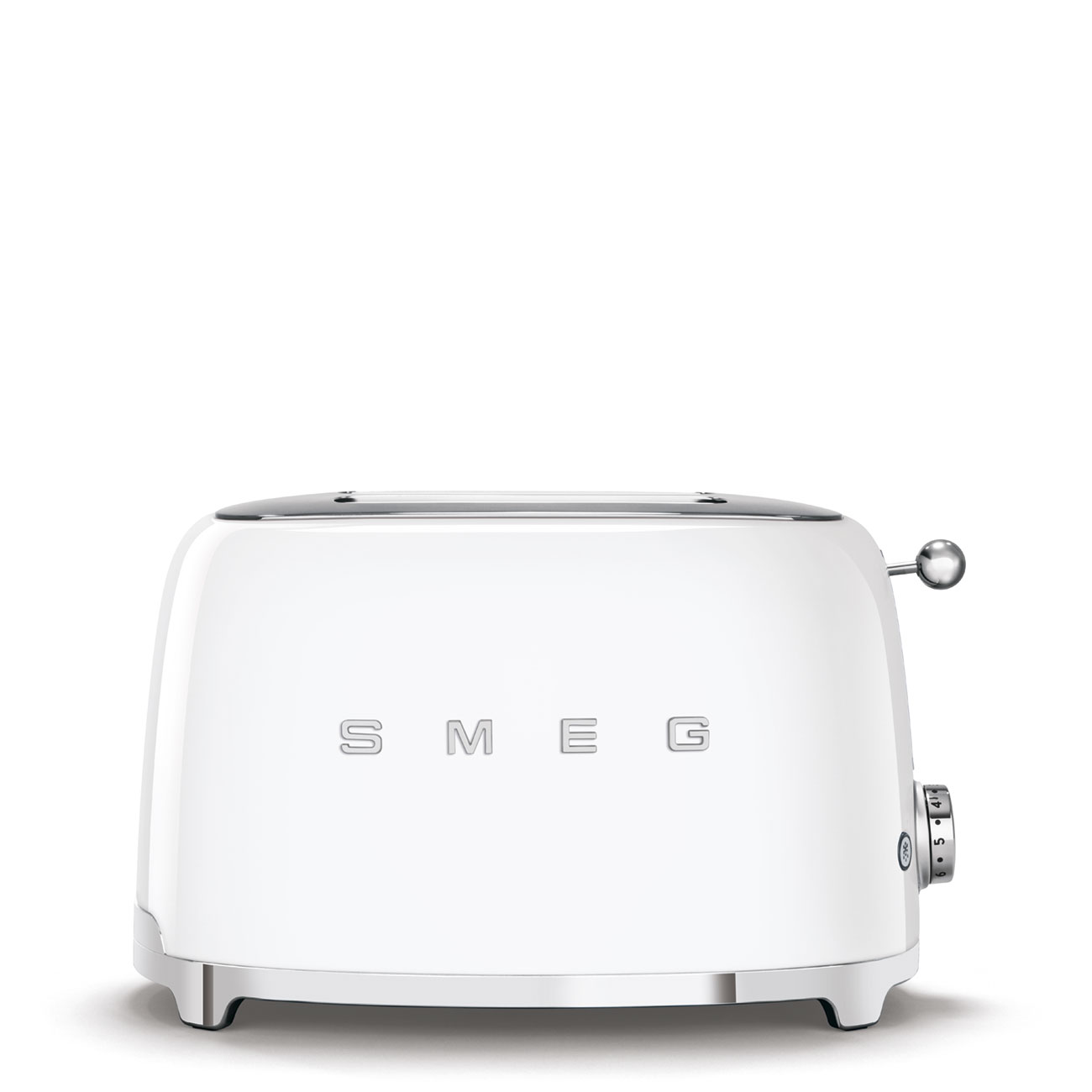 Тостер на 2 ломтика Smeg, белый, TSF01WHEU