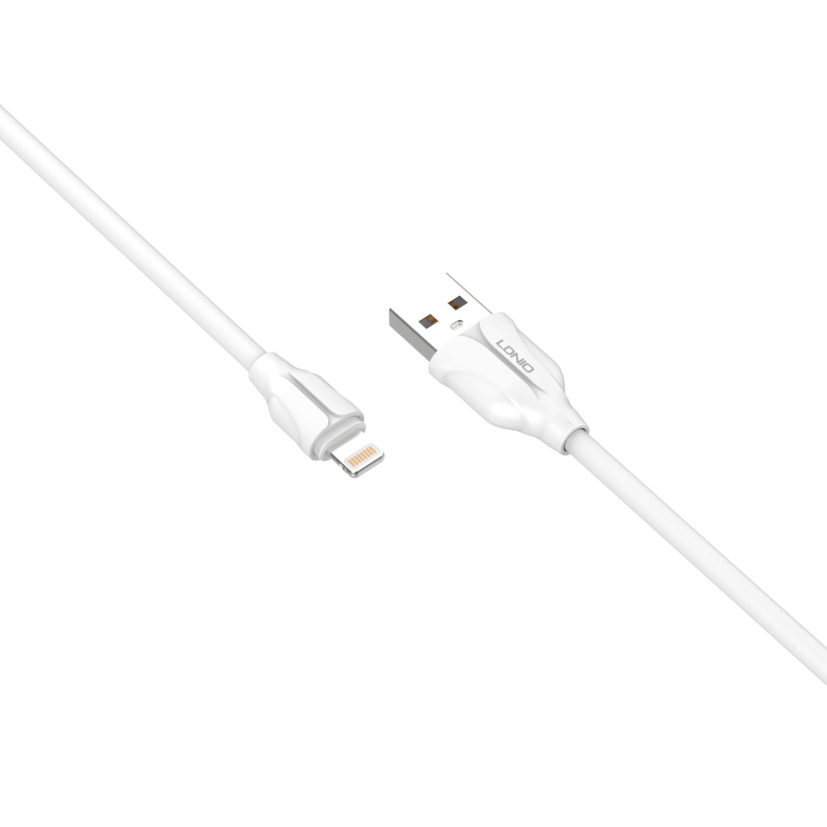 LDNIO LS362/ USB кабель Lightning/ 2m/ 2.4A/ медь: 120 жил/ White