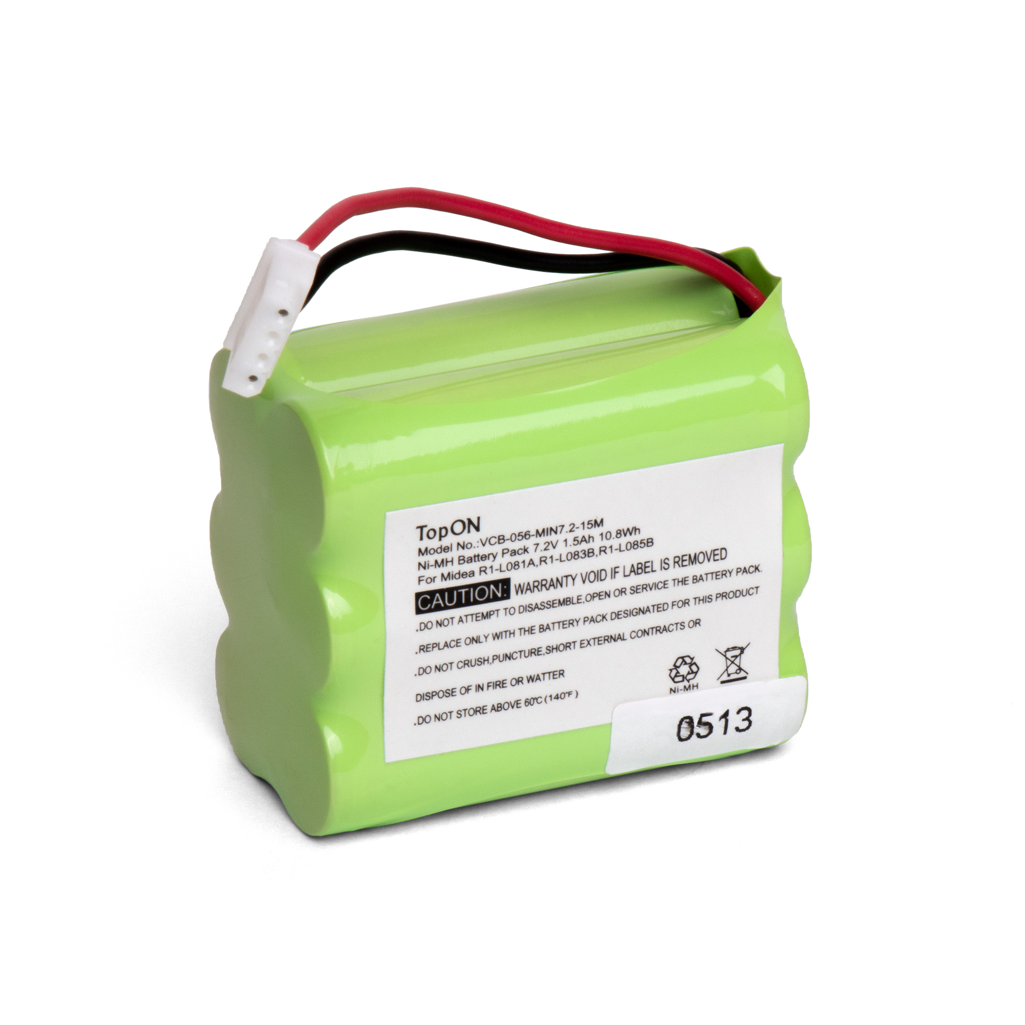 Аккумулятор для робота-пылесоса Dirt Devil 7.2V 1500mAh Ni-MH. PN: GPHC152M07, TOP-Mint-15