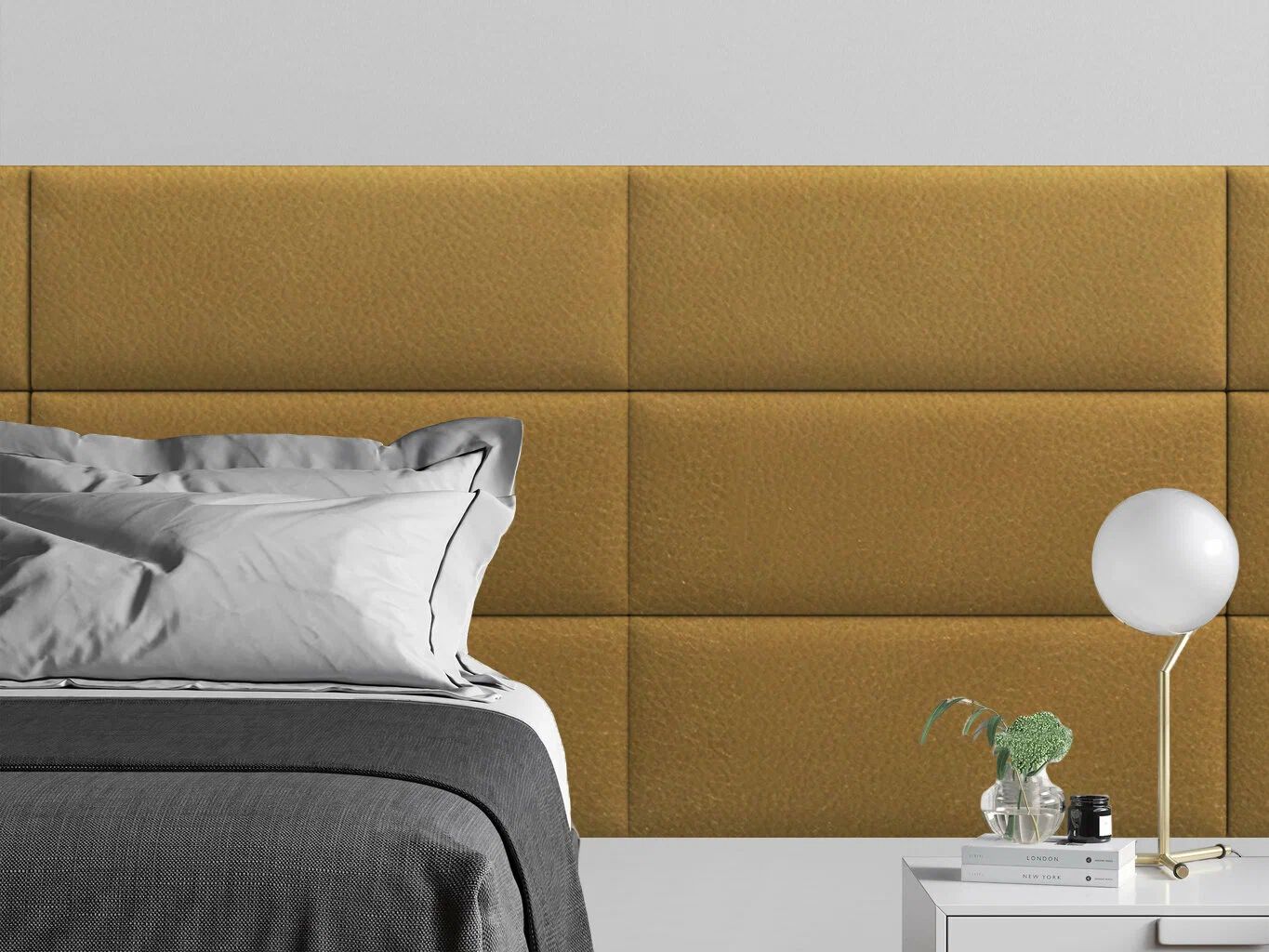 Панель кровати Eco Leather Gold 30х80 см 1 шт.