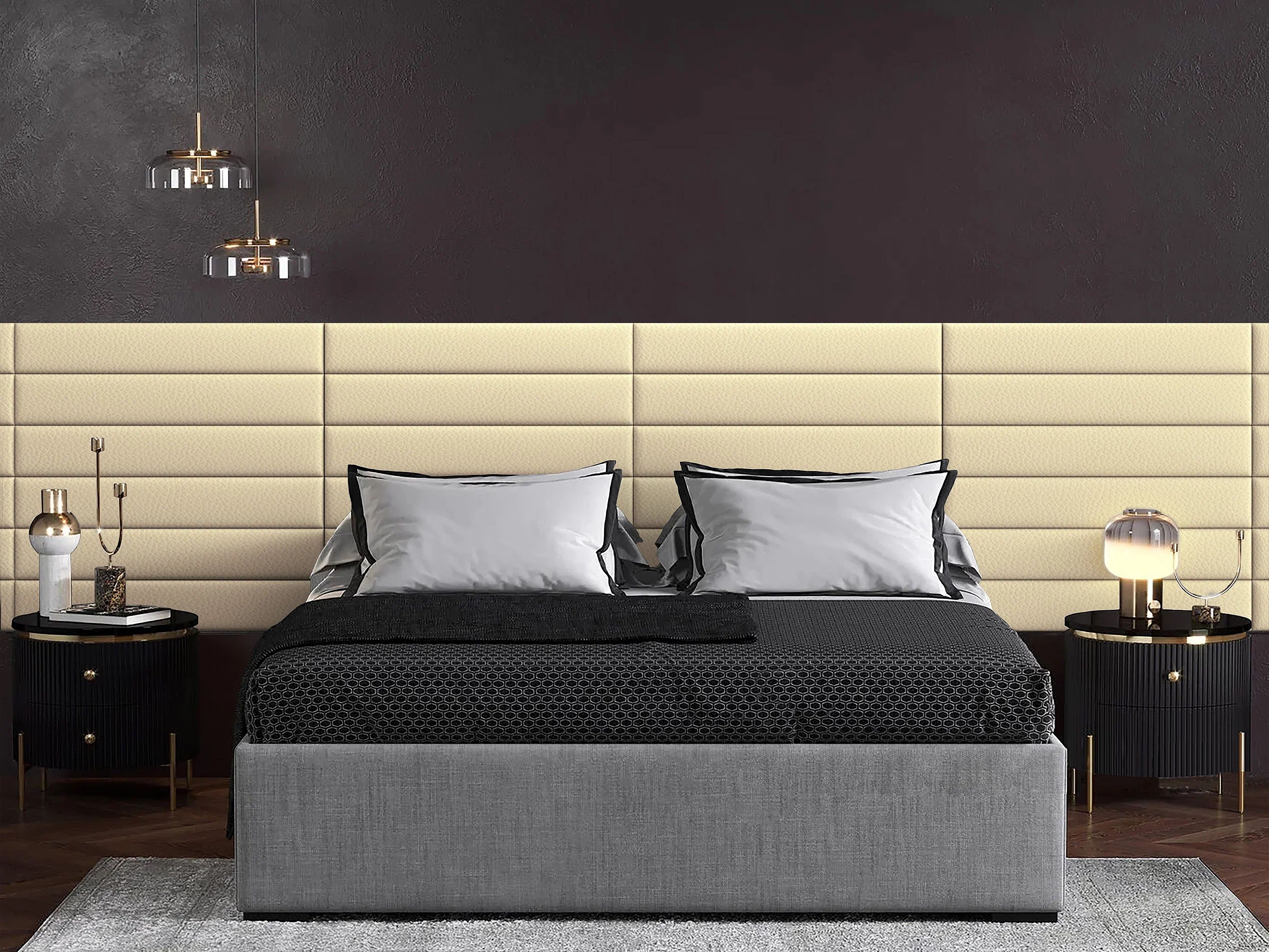 Панель кровати Eco Leather Vanilla 15х90 см 2 шт.