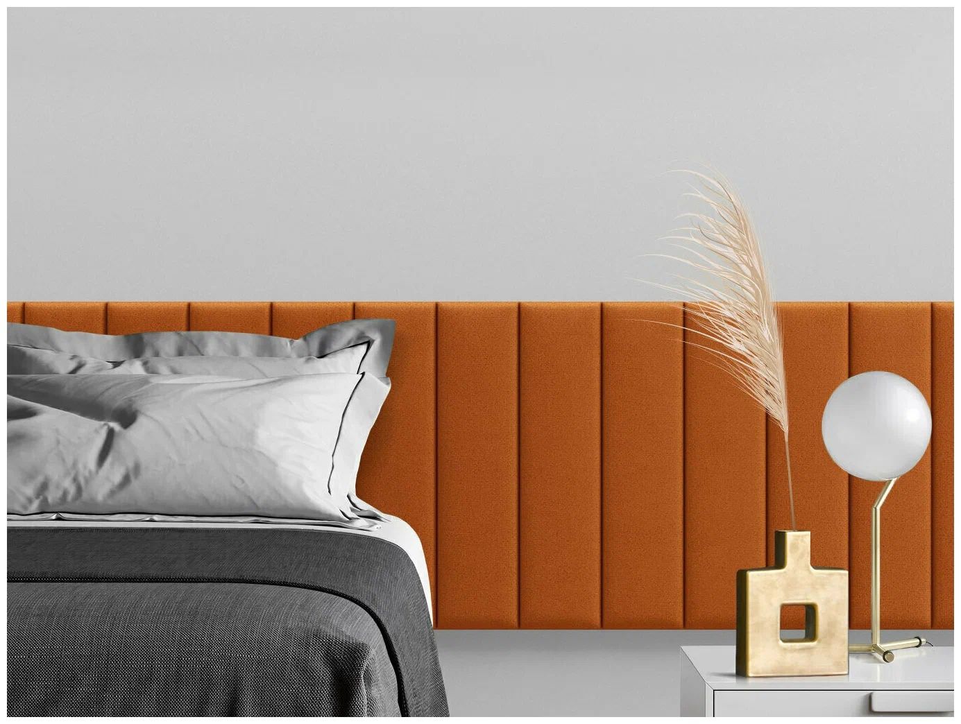 Панель кровати Velour Orange 15х60 см 4 шт.