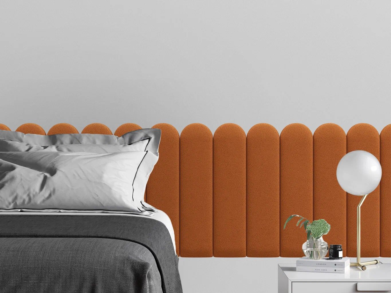 Панель кровати Velour Orange 15х60R см 2 шт.