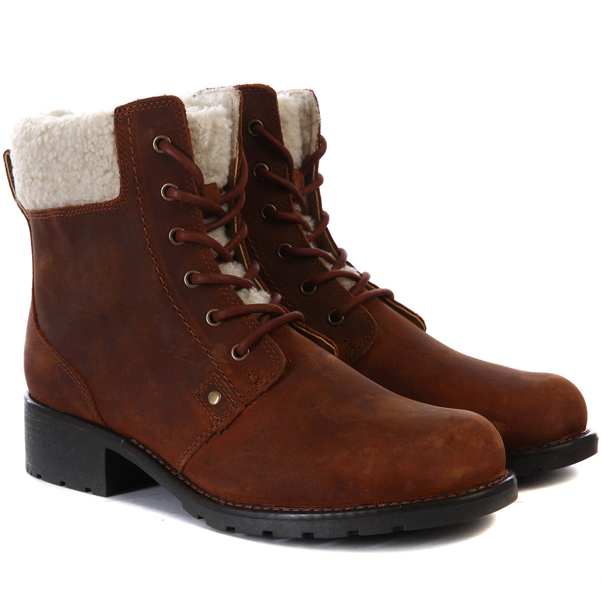 Ботинки женские Clarks коричневые 35.5 EU