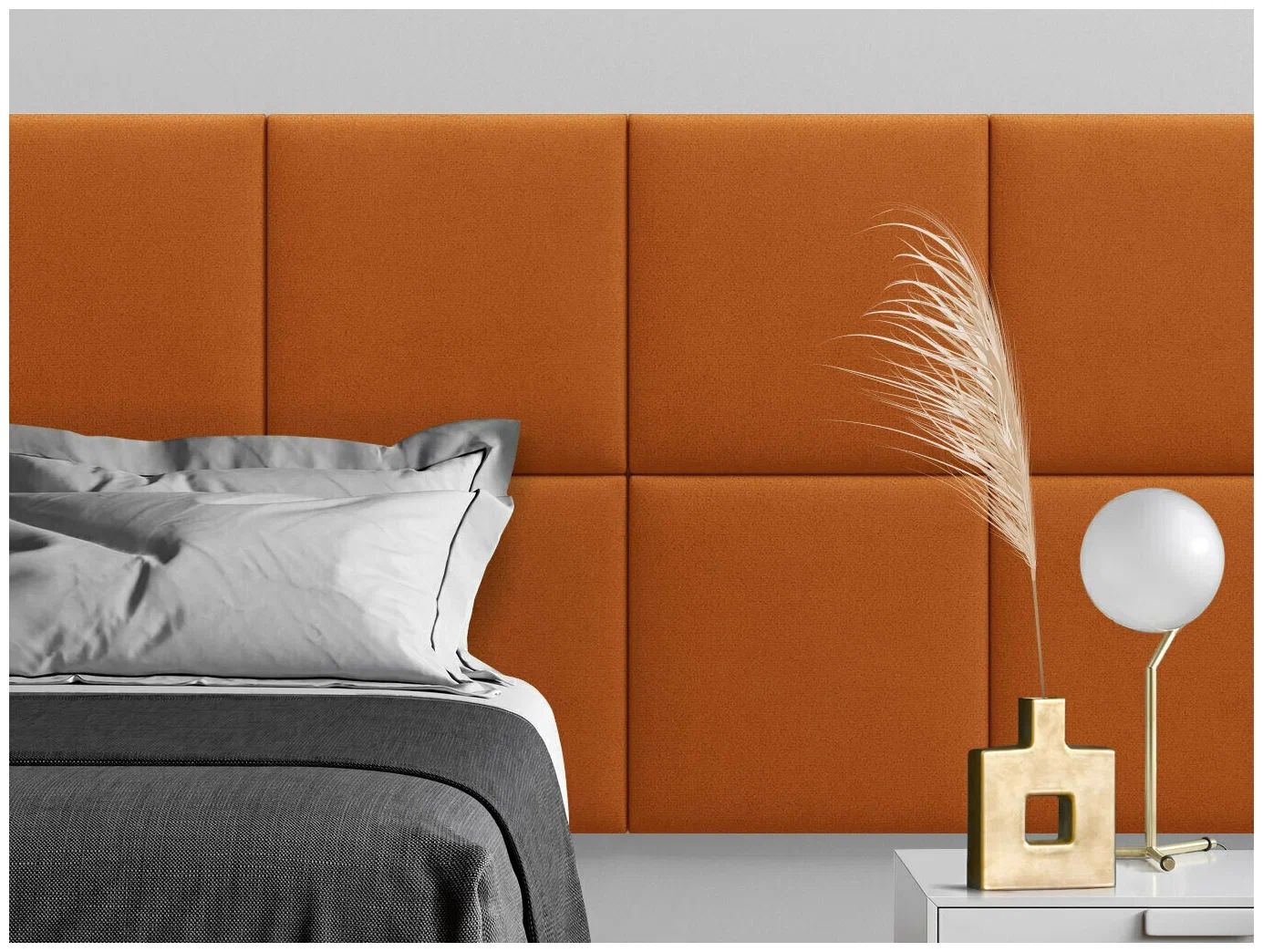 Панель кровати Velour Orange 50х50 см 1 шт.