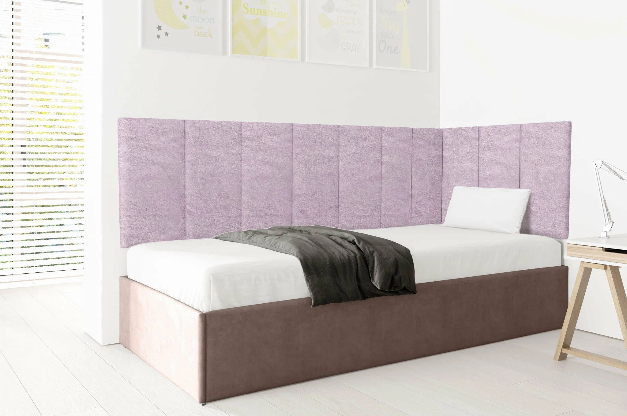Панель кровати Velour Pink 30х60 см 4 шт.