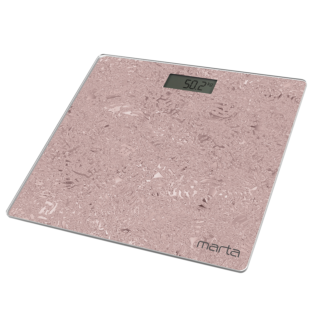 Весы напольные Marta MT-1610 голубой, розовый
