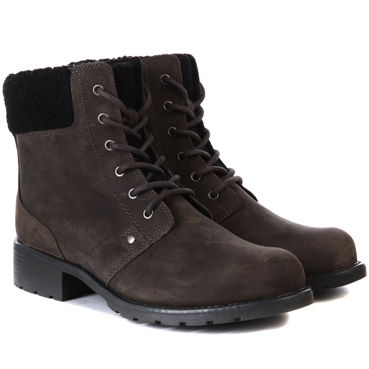 Ботинки женские Clarks серые 37.5 EU