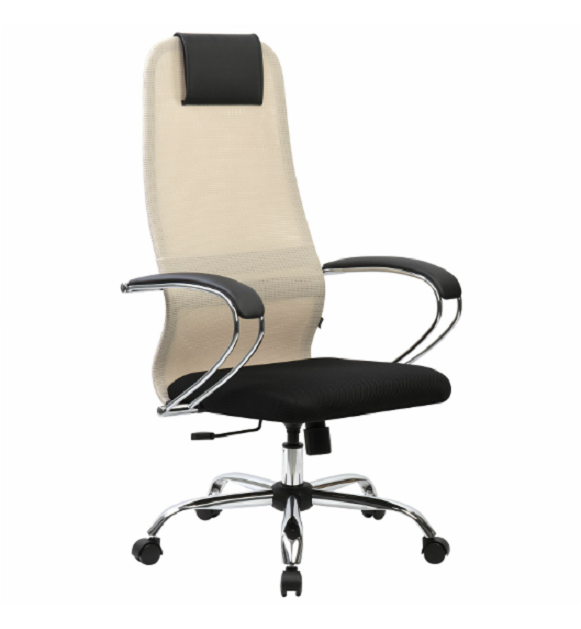 Кресло офисное Brabix Premium Ultimate EX-800, 532913, хром, черный/бежевый