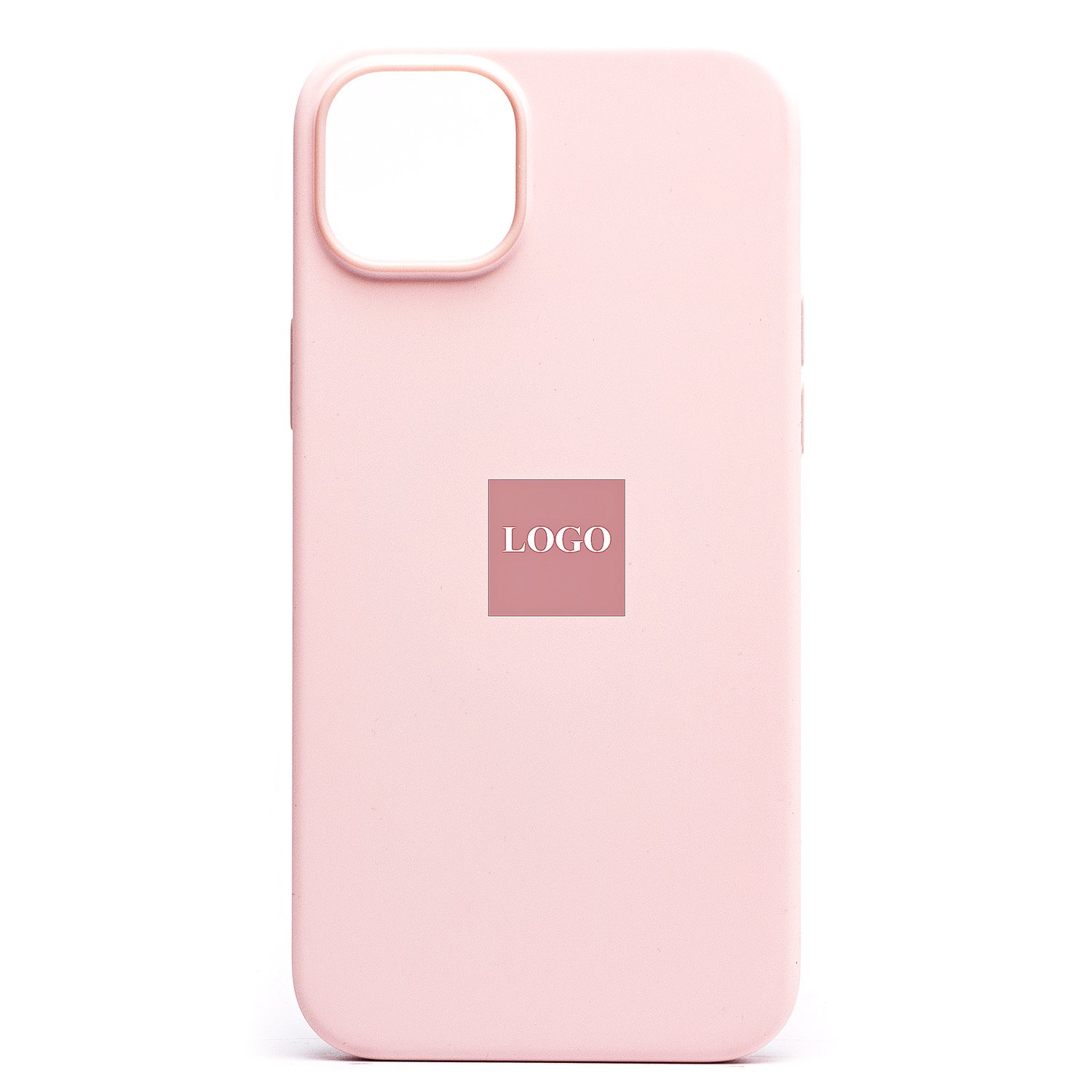 Чехол iPhone 14 Plus силиконовый Silicone Case MagSafe (анимация работает) розовый