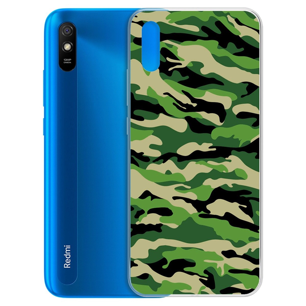 Чехол-накладка Камуфляж зеленый для Xiaomi Redmi 9A