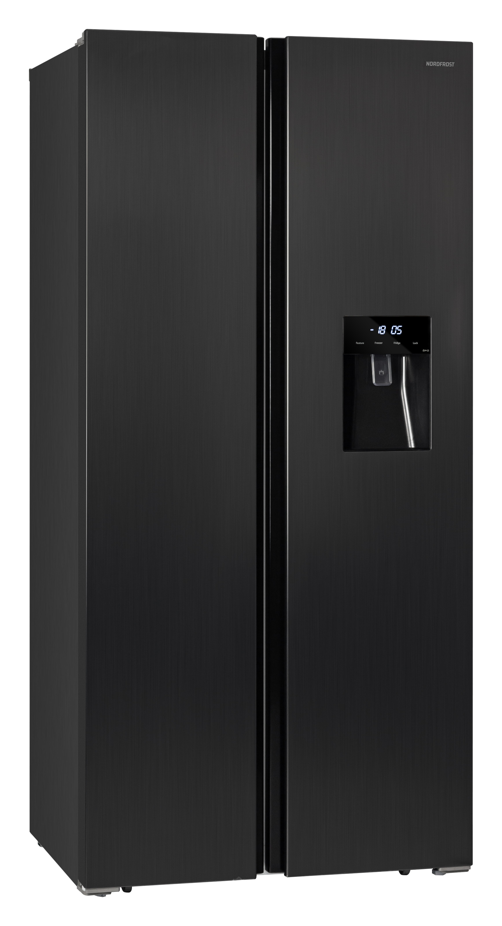 Холодильник NordFrost RFS 484D NFXq черный