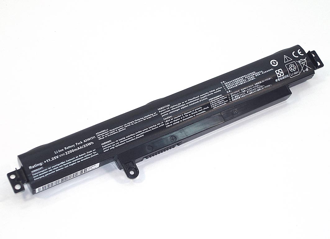 Аккумулятор для ноутбука Asus X102BA 11.25V 2600mAh OEM Black