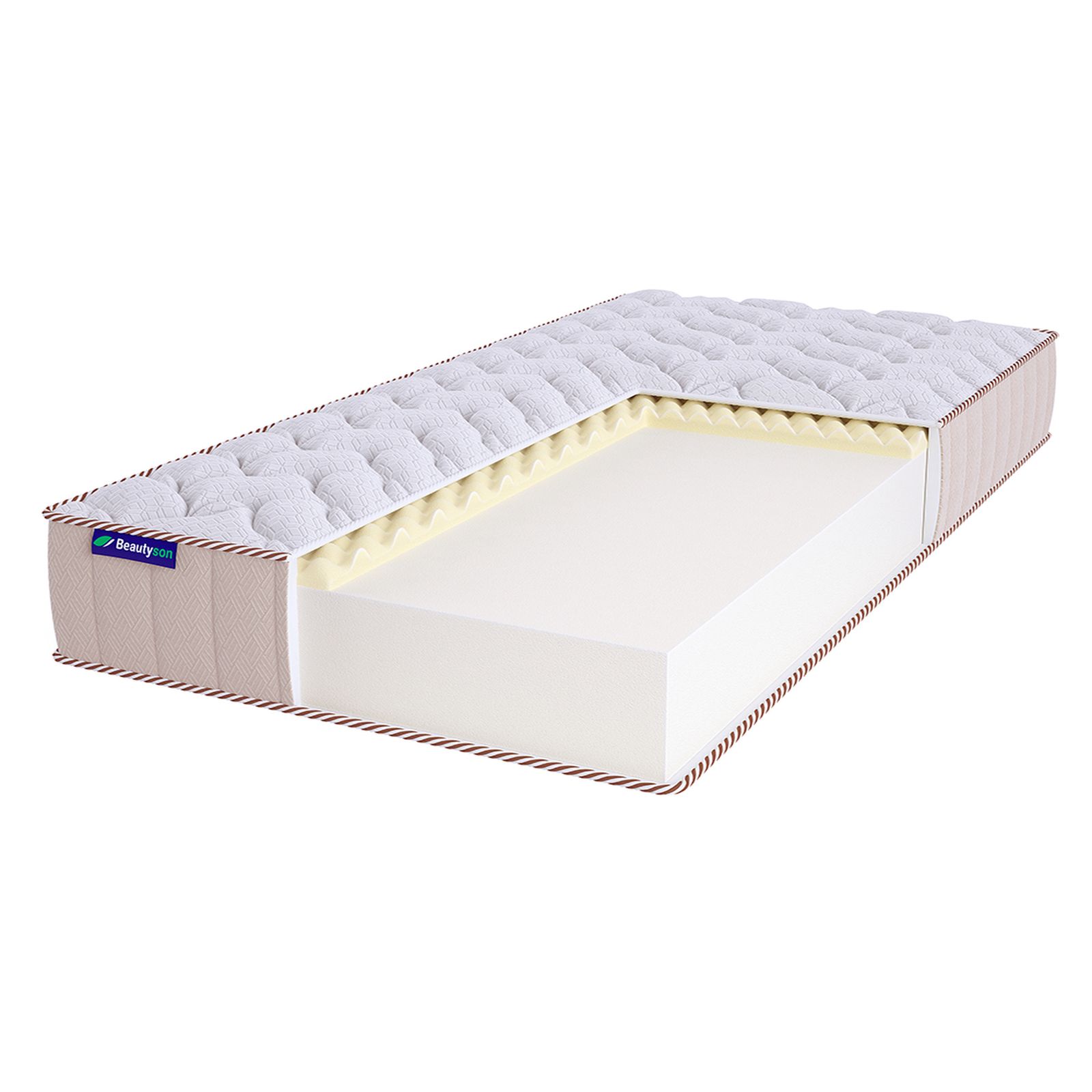 Матрас Beautyson Roll Foam 14 Massage Lux, 190х200, 19 см, беспружинный