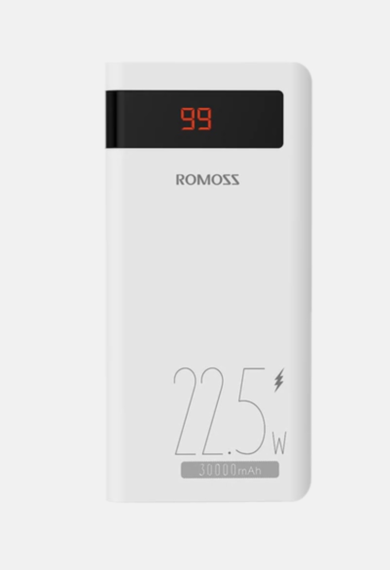 Внешний аккумулятор Romoss 30000 мА/ч для мобильных устройств, белый (PHP30-852)
