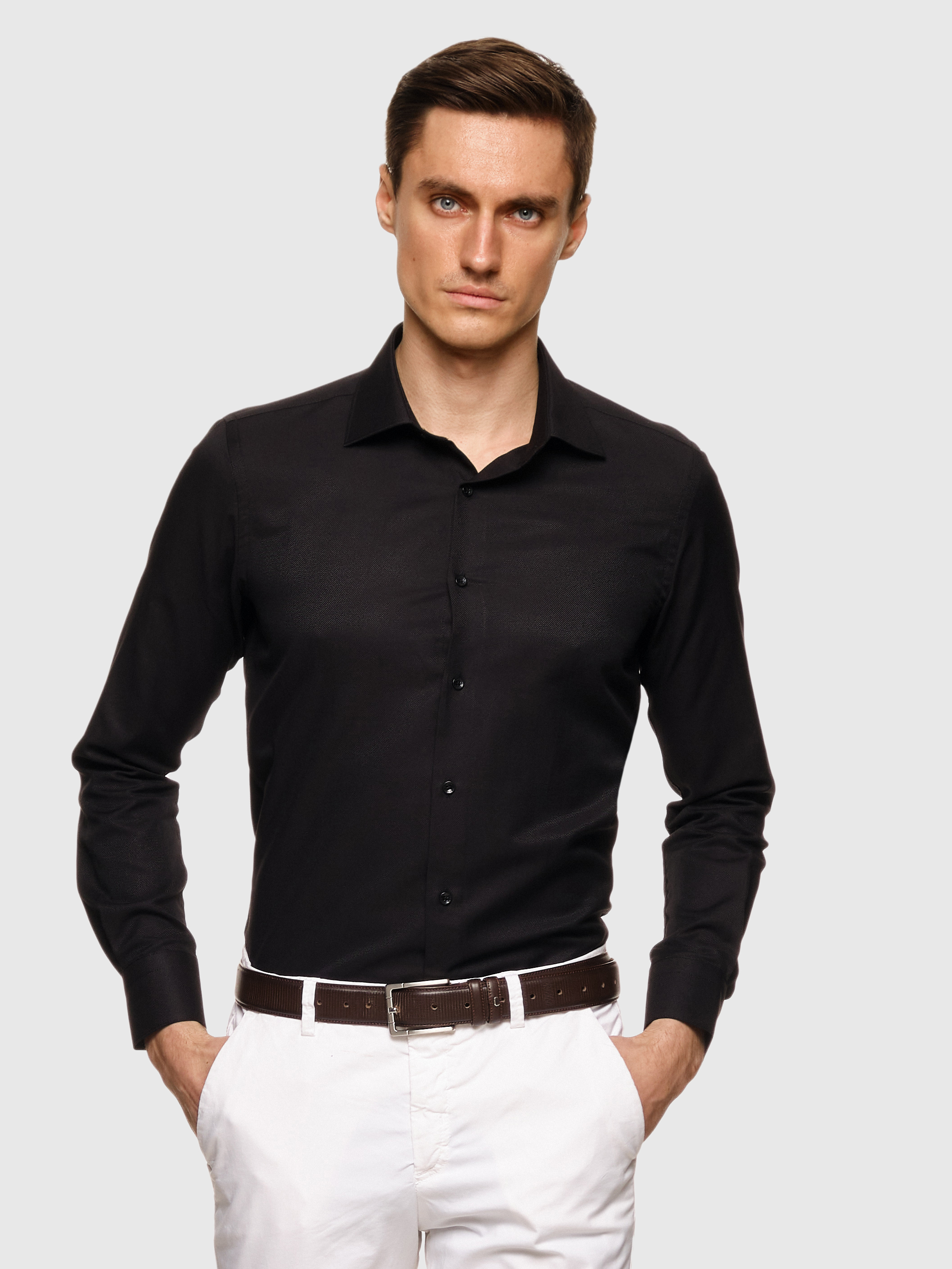 Рубашка мужская Cassa Marina OxfordS черная XL