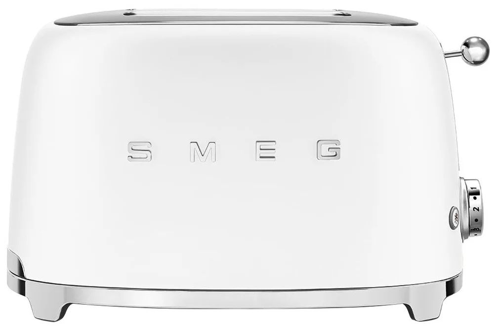 Тостер на 2 ломтика Smeg, матовый белый, TSF01WHMEU