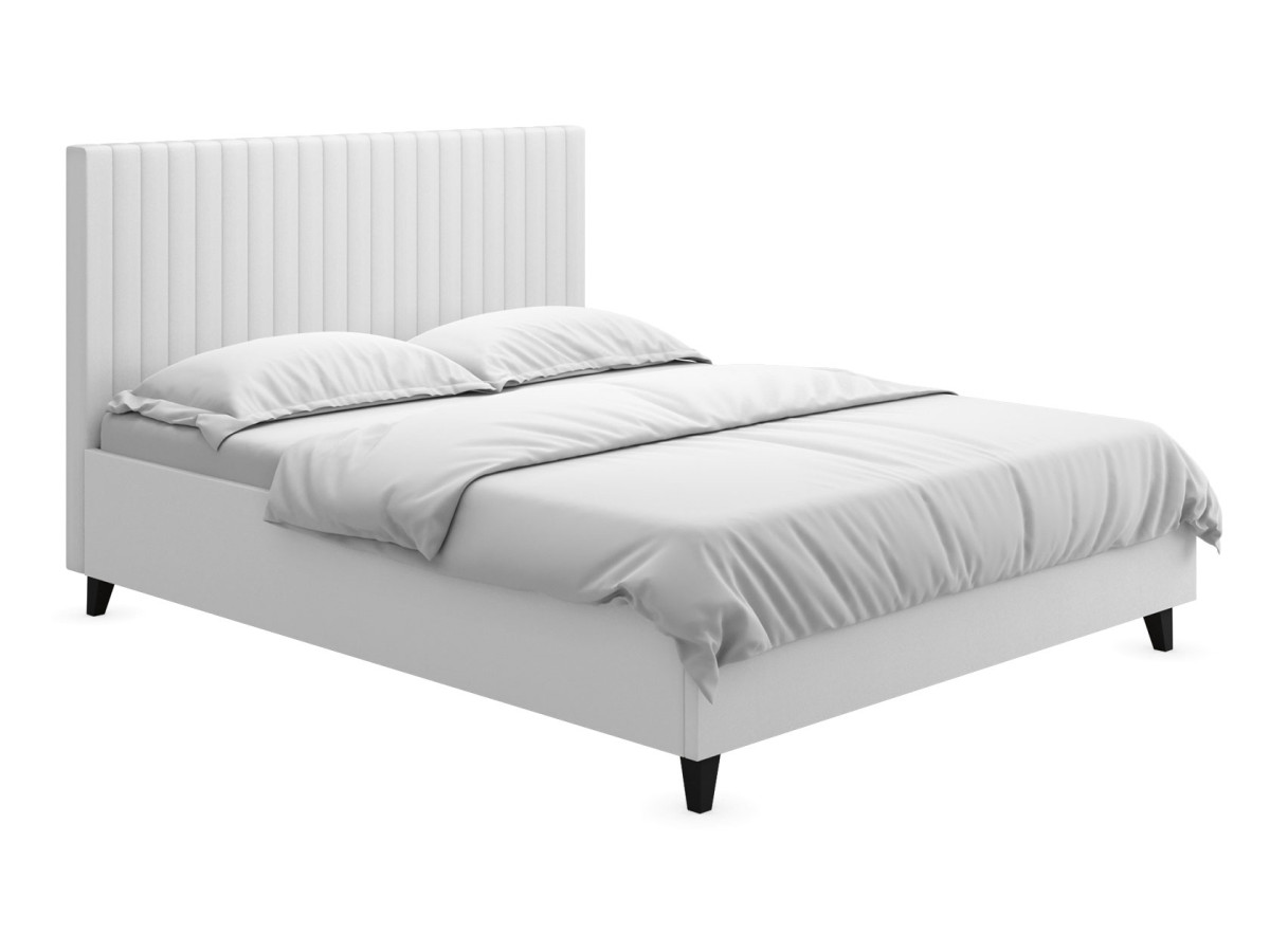 Кровать с подъемным механизмом Первый Мебельный Ванесса Люкс Белый, экокожа 140х200 см