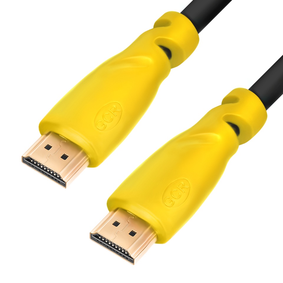 Кабель GCR GCR-HM301 HDMI - HDMI 3 м Yellow/Black