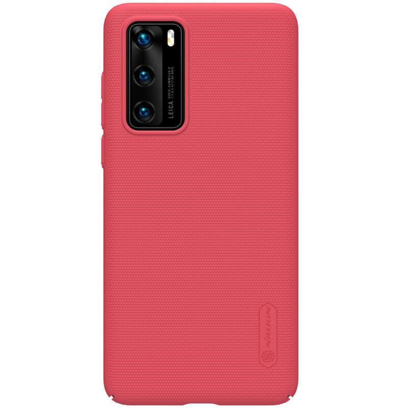 Накладка Nillkin Super Frosted Shield для Huawei P40 (красный)