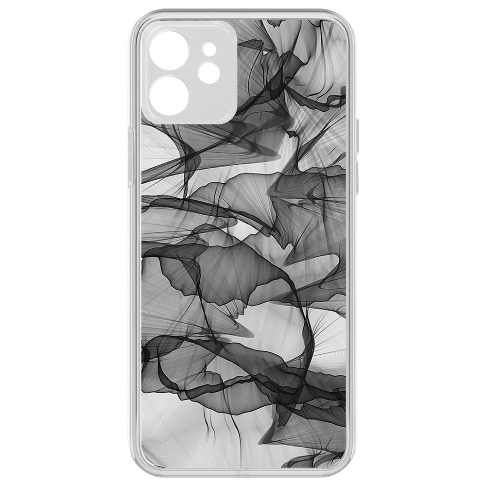 Чехол-накладка Krutoff Clear Case Абстракт 14 для iPhone 12 с защитой камеры