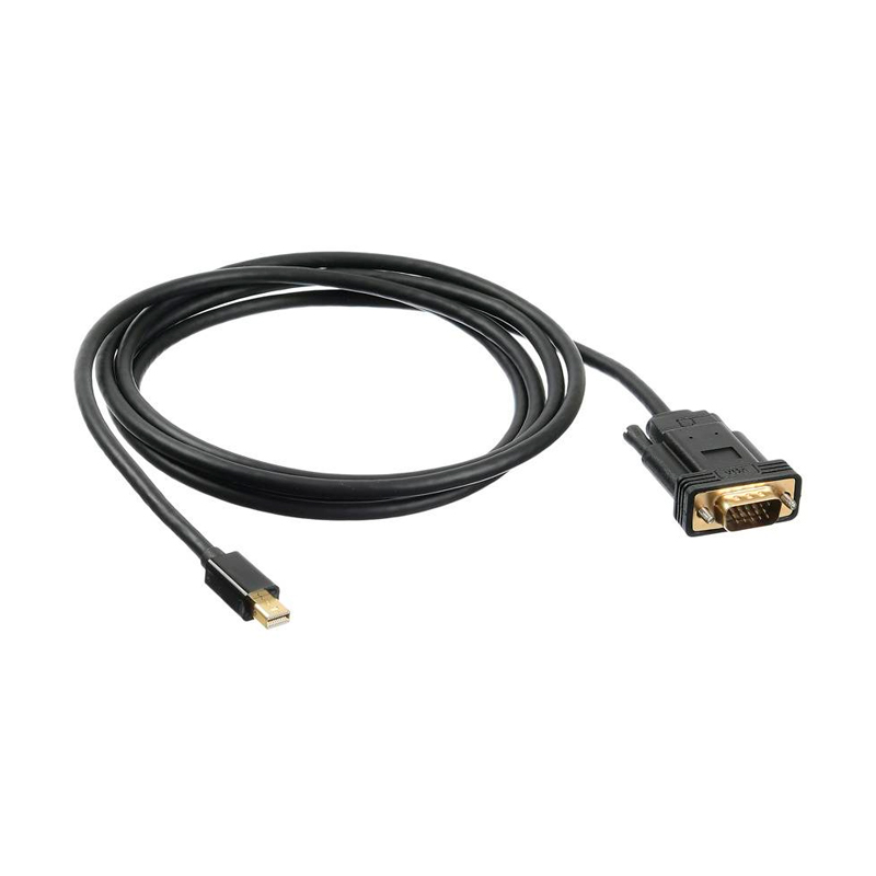 Кабель Buro 1.1v miniDisplayport (m)/VGA (m) 2м Black