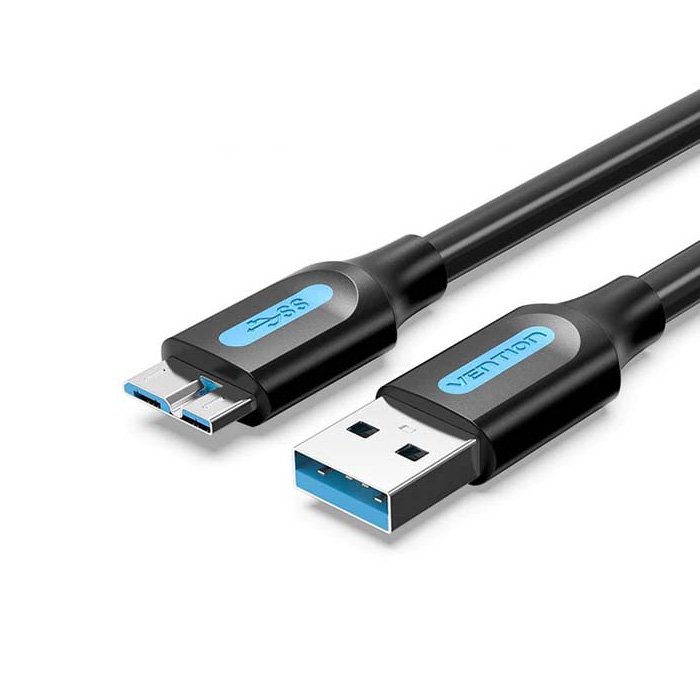 Кабель Vention USB A-Micro USB B, M-M 1м Black (COPBF)