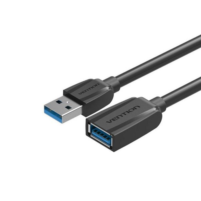 Кабель Vention USB A-USB A, M-F 1м Black (VAS-A45-B100)