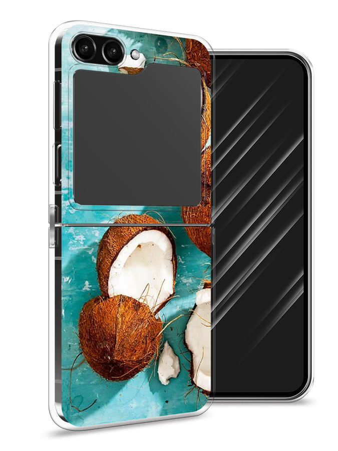 Чехол Awog на Samsung Galaxy Z Flip 5 "Разбитые кокосы"