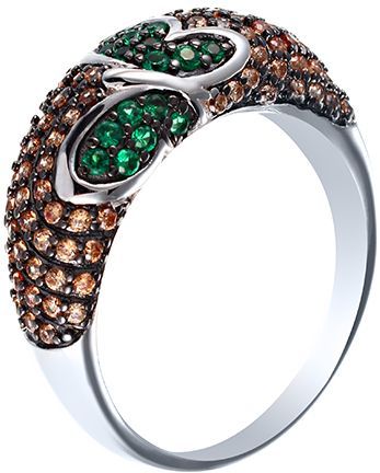 Кольцо из серебра р. 18 Джей Ви SR01525CZCSW-2, фианит