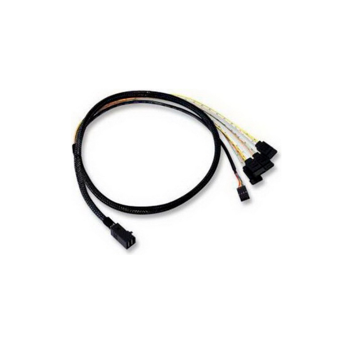 Кабель ACD SFF8643-4xSATA, M-M 1м Black (ACD-SFF8643-SATASB-10M)