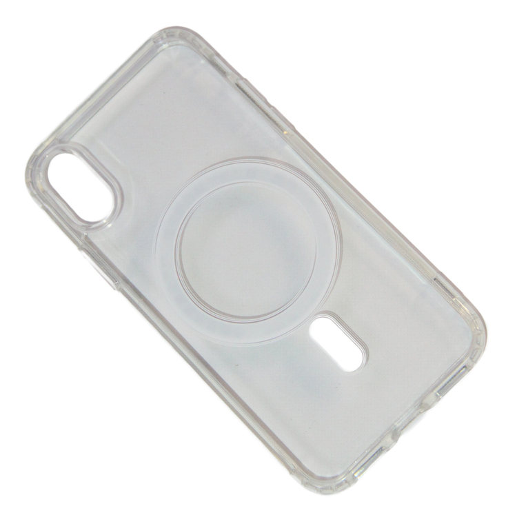Чехол iPhone X, iPhone XS силиконовый MagSafe №2 <прозрачный>