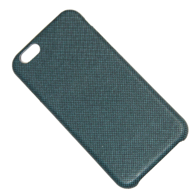 Чехол iPhone 6, iPhone 6s задняя крышка имитация ткани <синий>