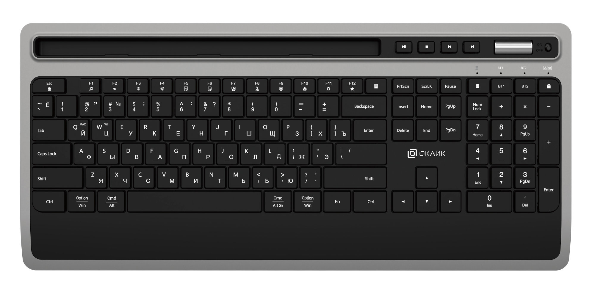 Беспроводная клавиатура OKLICK 860S Black (1809323)