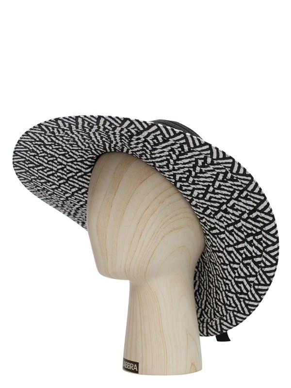Шляпа женская Labbra Like LL-S22012 черная/белая р.56-57
