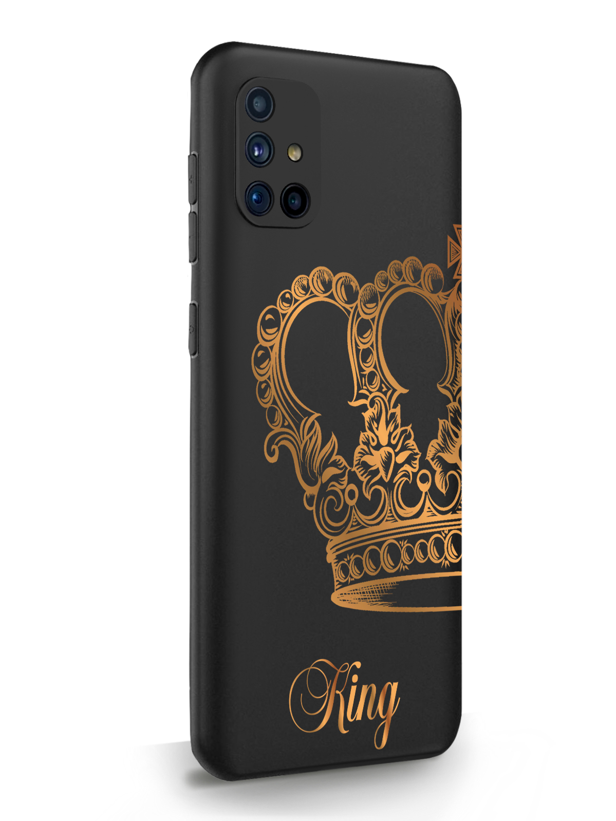 Чехол MustHaveCase для Samsung M51 Парный чехол корона King черный